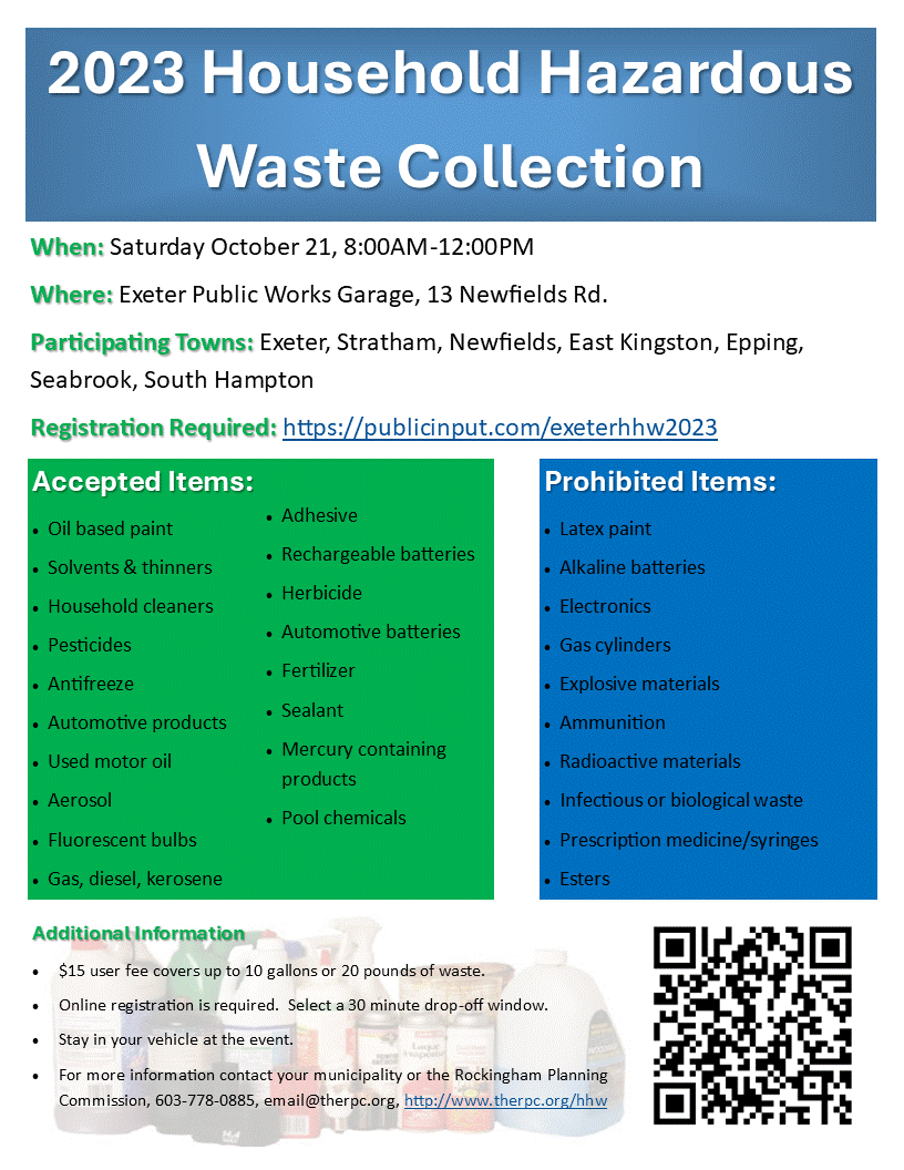 Rockingham Planning Commission :: Household Hazardous Waste